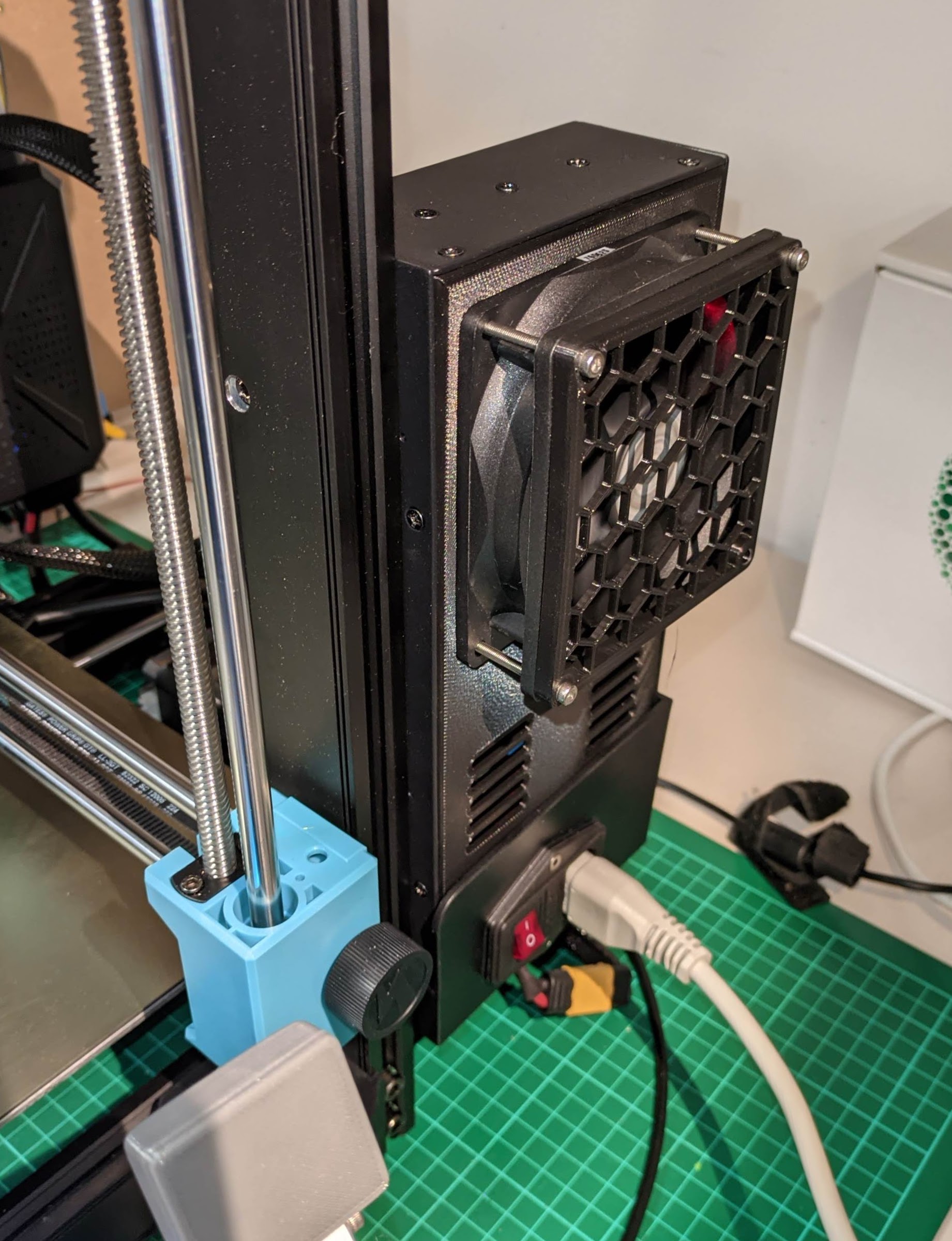 SOVOL SV06 PSU case cover for silent 92 mm fan and step-down converter ...