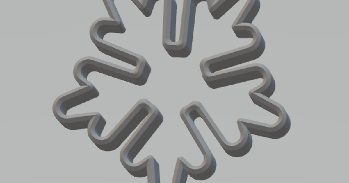 Snowflake gingerbread cutter by Comi | Download free STL model ...