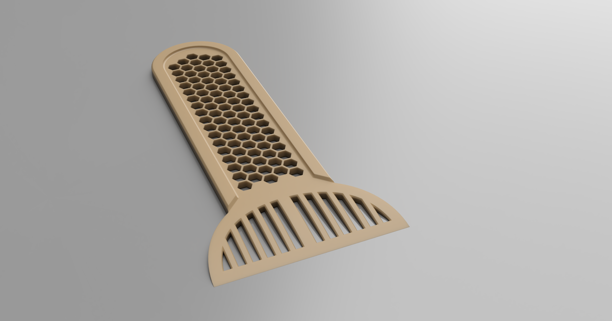 Hex Handle FEP/Bed Scraper (Large Hands) by FlyingDropBear | Download ...