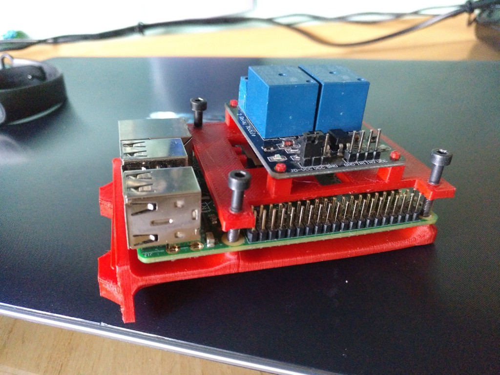 2 relay module for Raspberry Pi by adp97 | Download free STL model ...