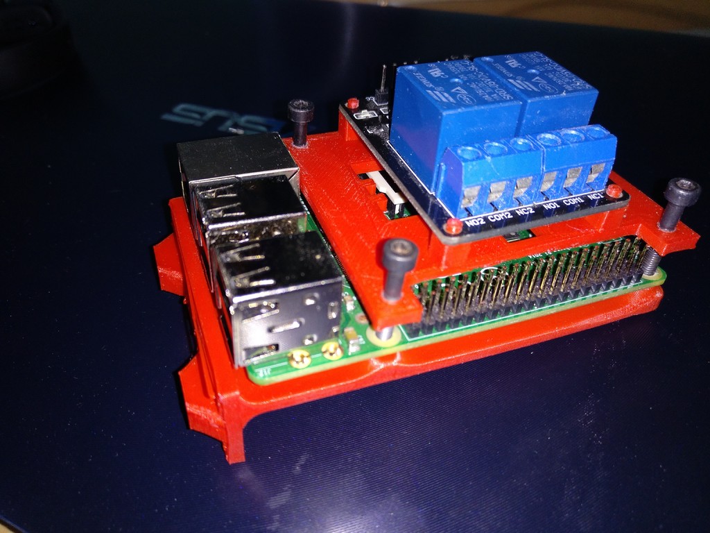 2 relay module for Raspberry Pi by adp97 | Download free STL model ...