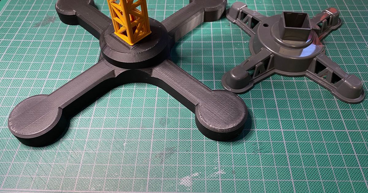 Toy Crane stable base by Avianna | Download free STL model | Printables.com