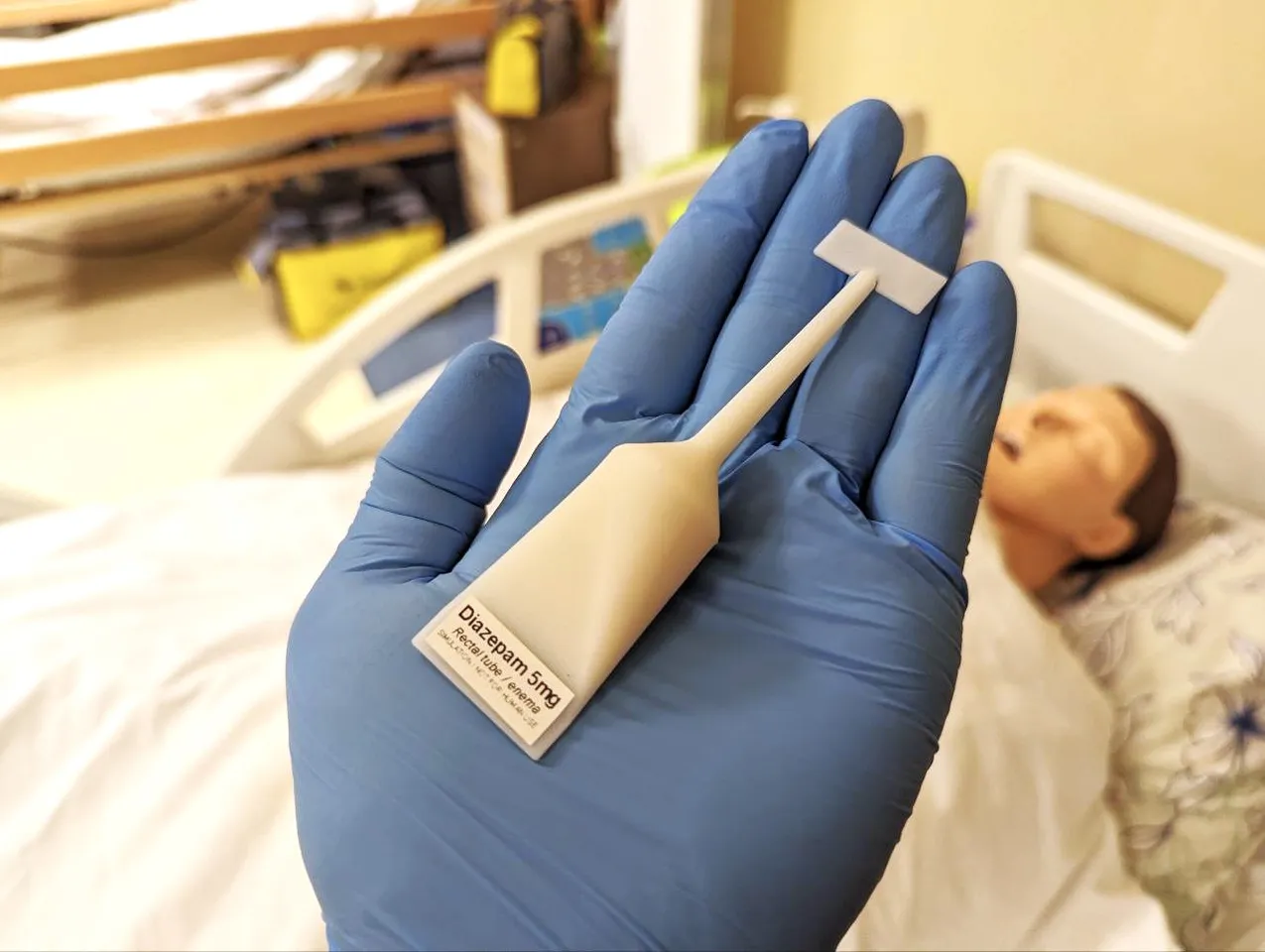 Rectal medication tube prop for healthcare simulation by Aleksandrs ...