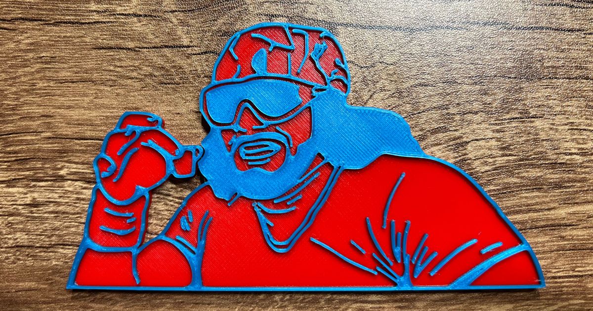 Macho Man Magnet (8x3mm magnet) by omiedude | Download free STL model ...