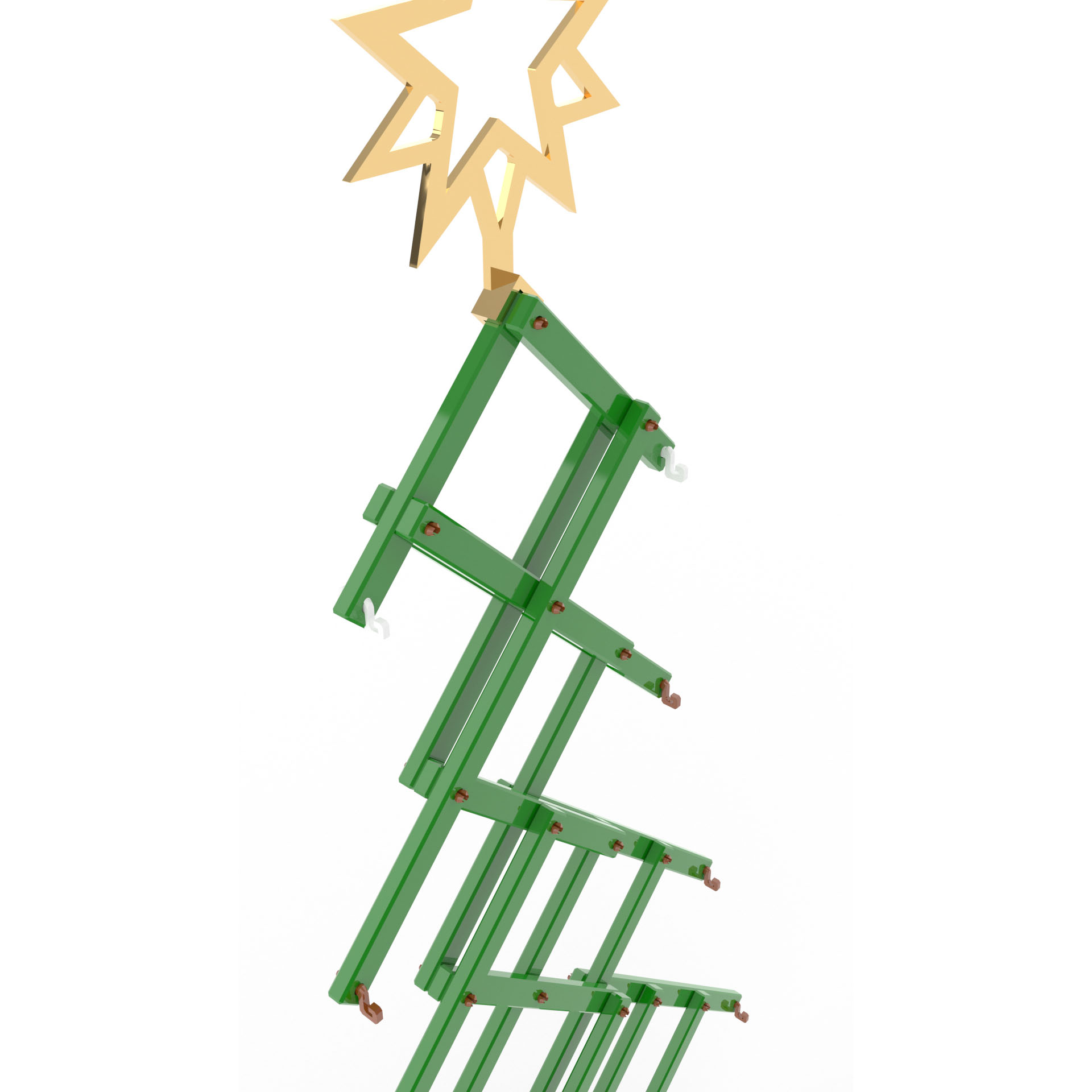Minimalist Collapsible Christmas Tree por xadow | Descargar modelo STL ...
