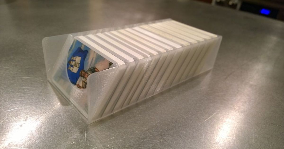 Customizable Card Caddy by markwal | Download free STL model ...