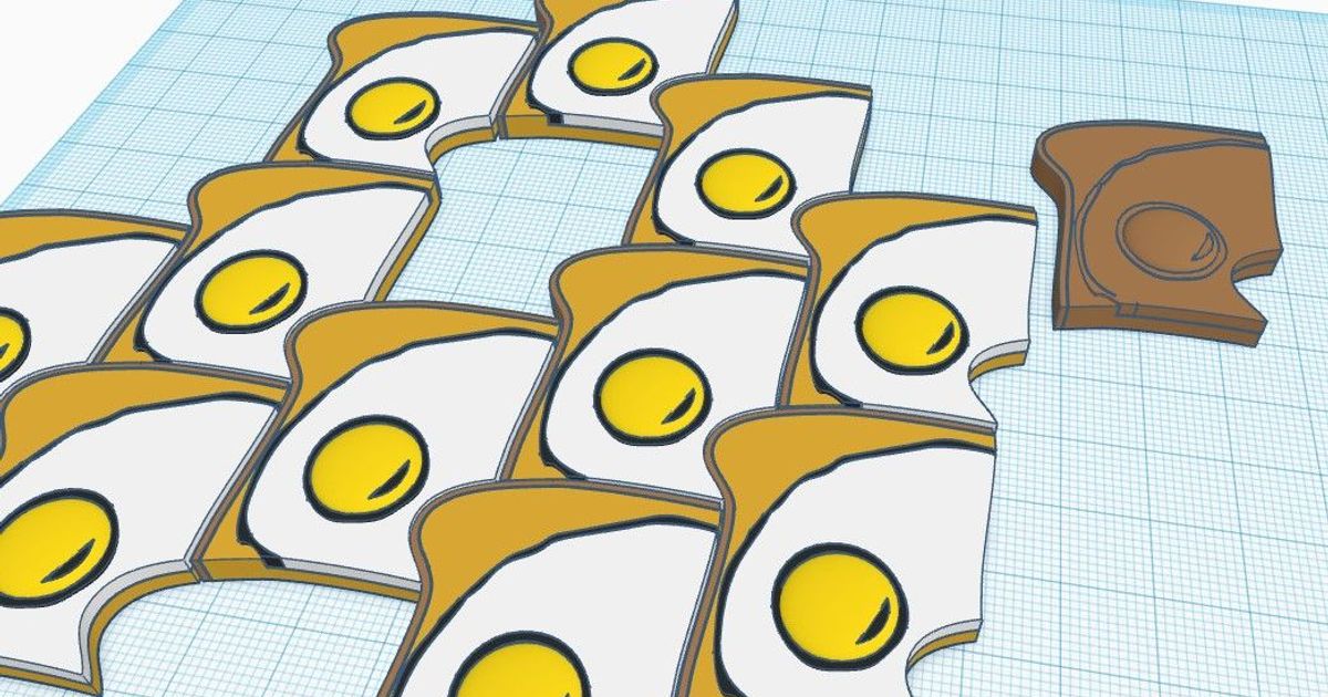 Toast and Eggses by Sonic Avatar | Download free STL model | Printables.com
