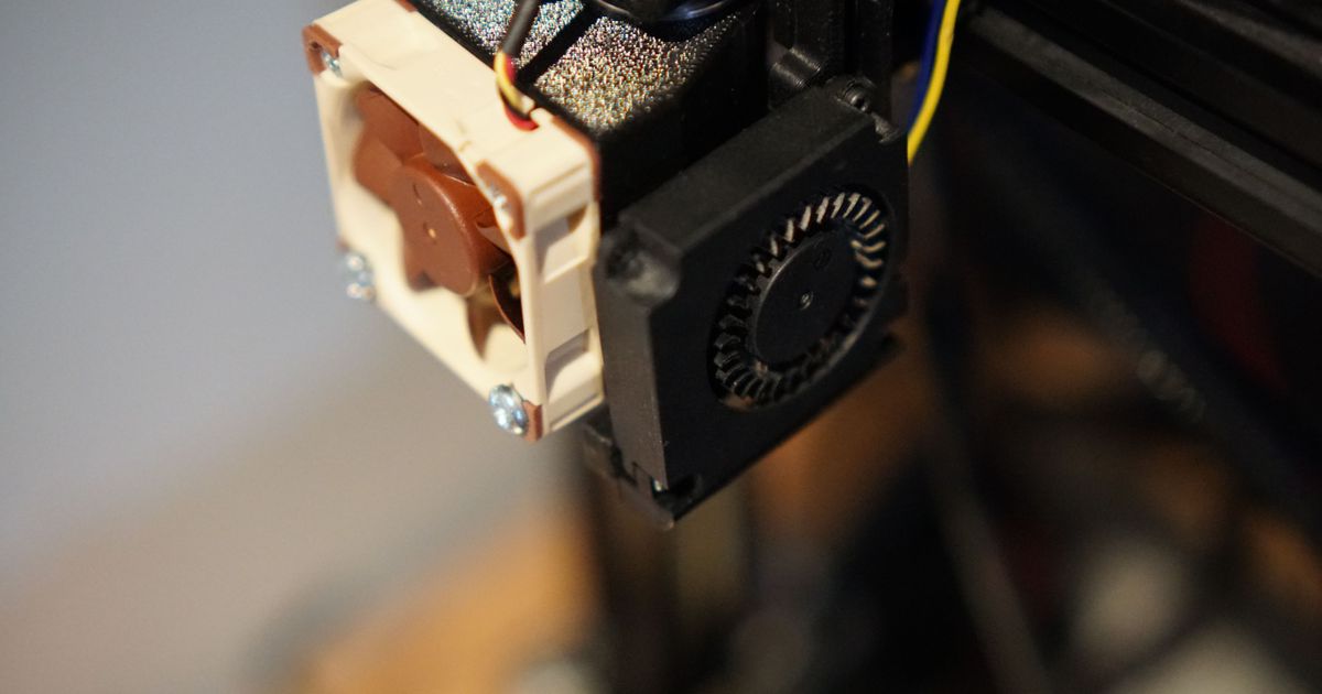 Ender Minimalist e3d v6 Stock Part Fan Mount by Gab des | Download free STL model | Printables.com