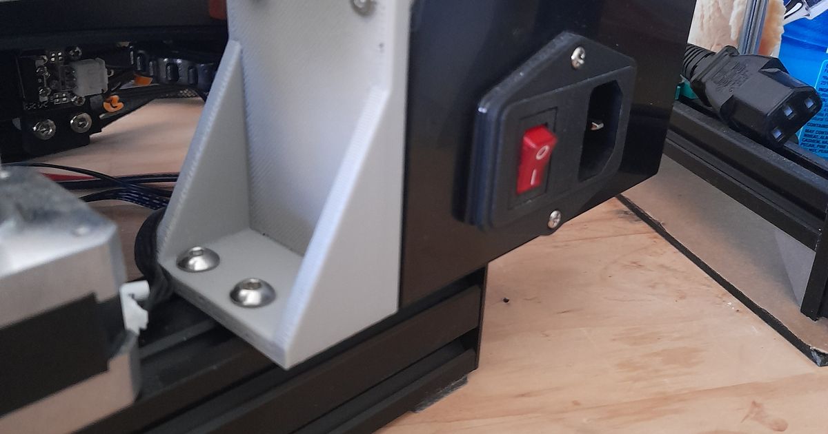 Ender 3 power supply re-mount by Auzze | Download free STL model ...