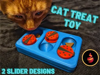 Wobbly Cat Treat Toy by Adam Byram | Download free STL model ...