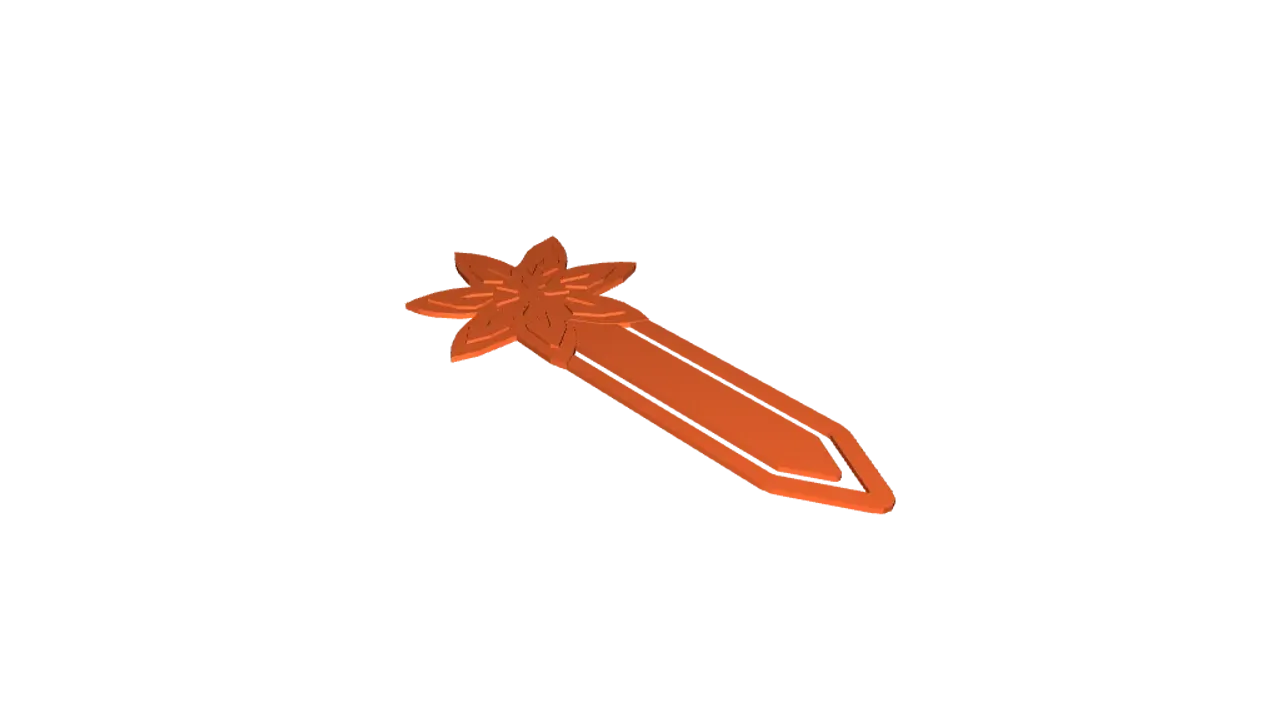 bookmark Flower by 3Dag | Download free STL model | Printables.com