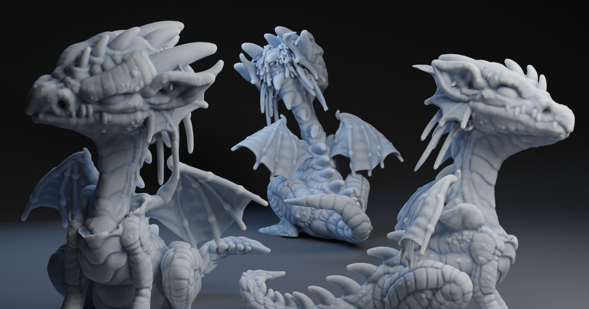 Baby Dragon by Peter Farell | Download free STL model | Printables.com
