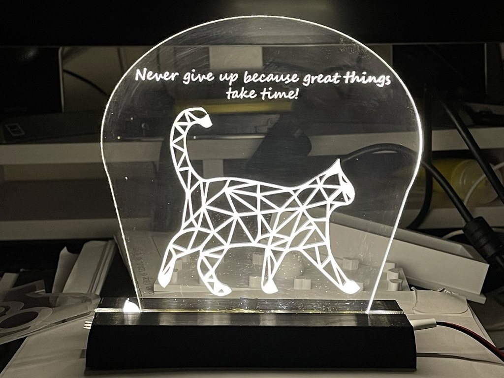 Acrylic Light Base (White LED Strip Edition) by Dominic | Download free ...