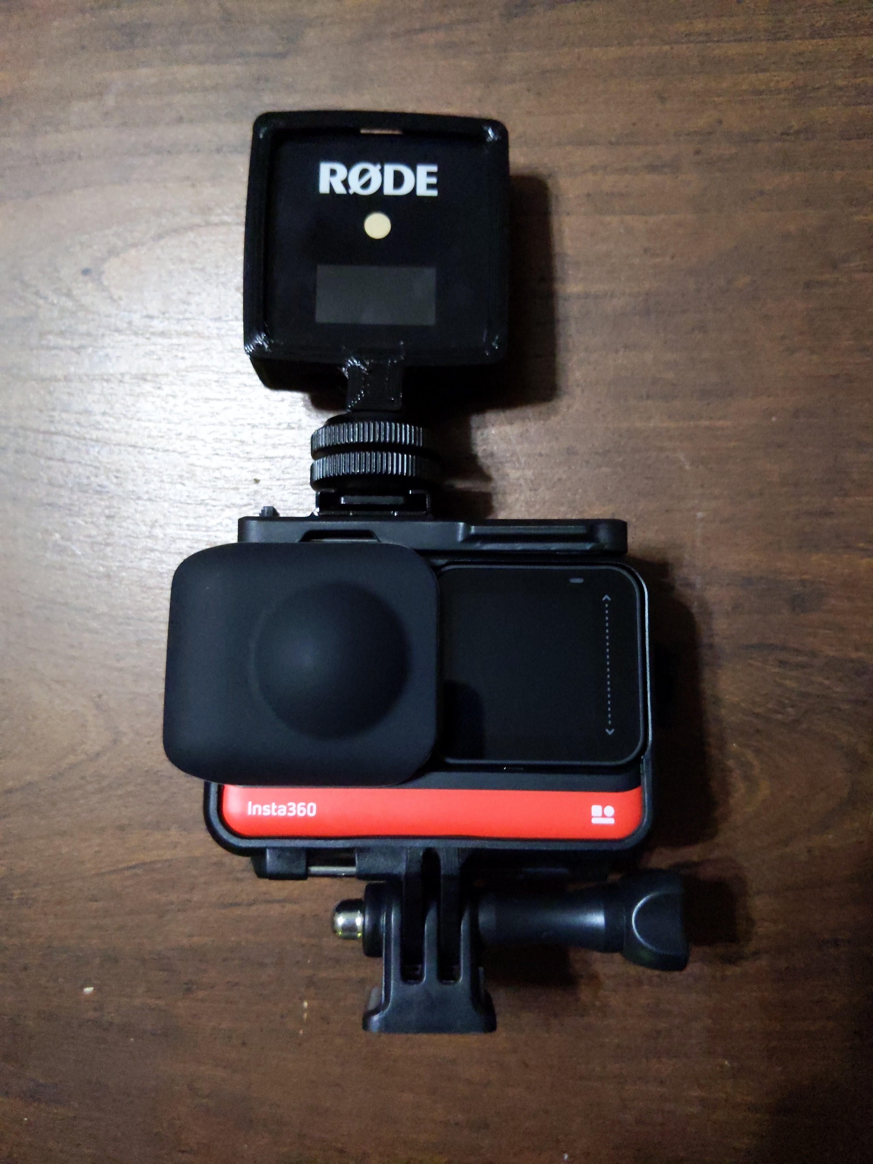 Insta360 One R - Rode Wireless Go - Invisible Mounting Cage by ...