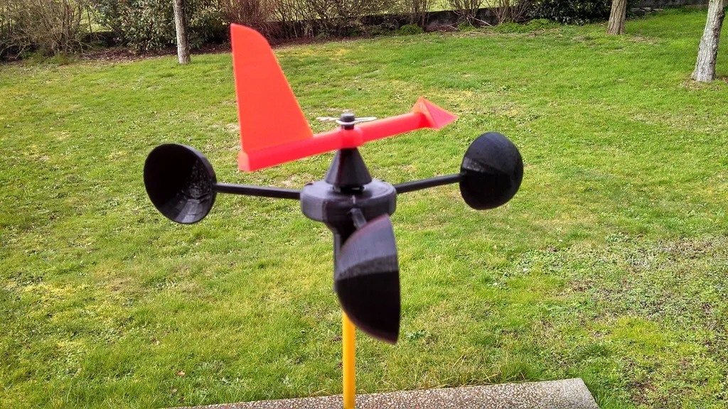 Wind direction anemometer by JumperWAVE | Download free STL model ...