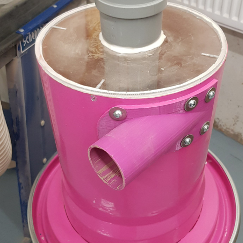 DIY vacuum cyclone separator pipe adaptor by Thosa | Download free STL ...