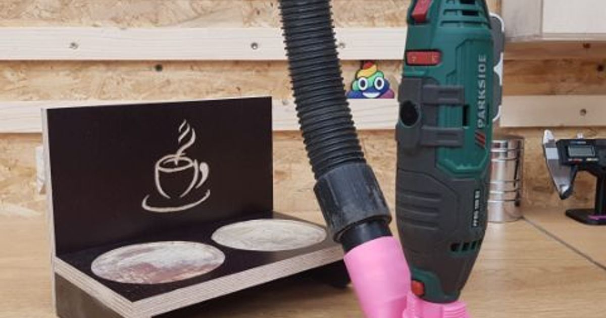 Height adjustable router support for rotary tool (REMIX) by Thosa ...