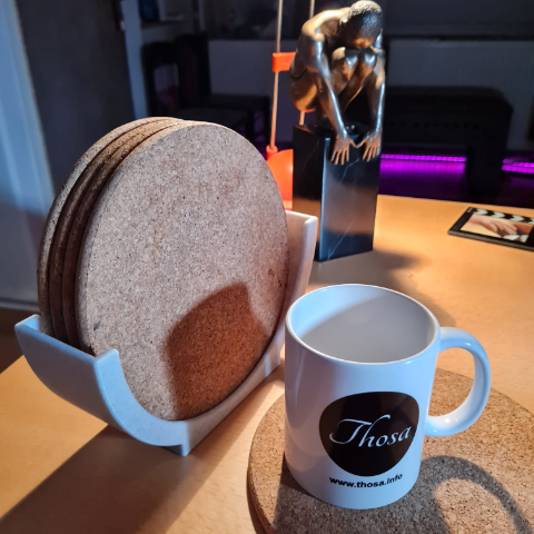 Untersetzer Halter / Coaster Holder by Thosa | Download free STL model ...