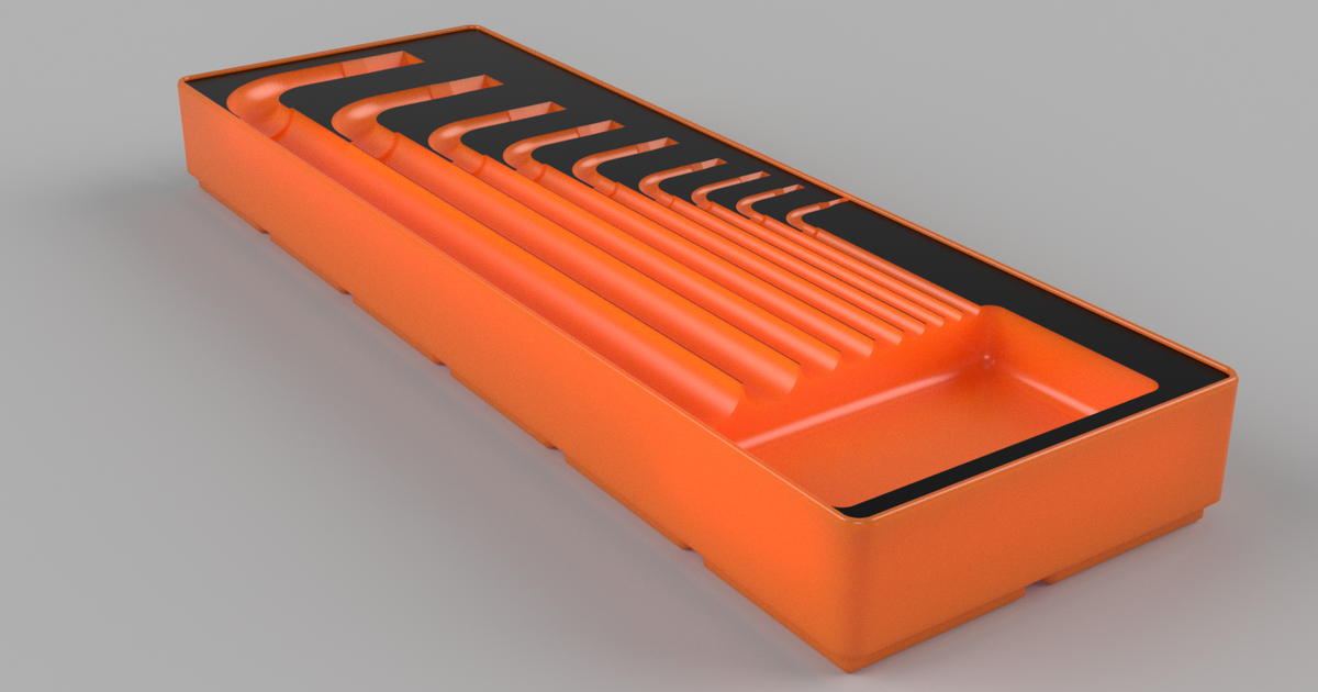 Gridfinity Wera Hex Wrench Organizer; no magnets von BenBreaksThings ...