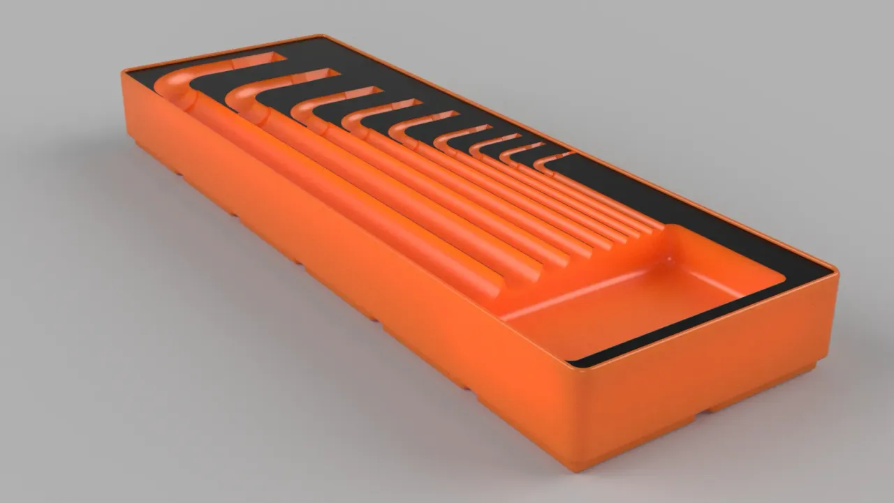 Gridfinity Wera Hex Wrench Organizer; no magnets by BenBreaksThings ...