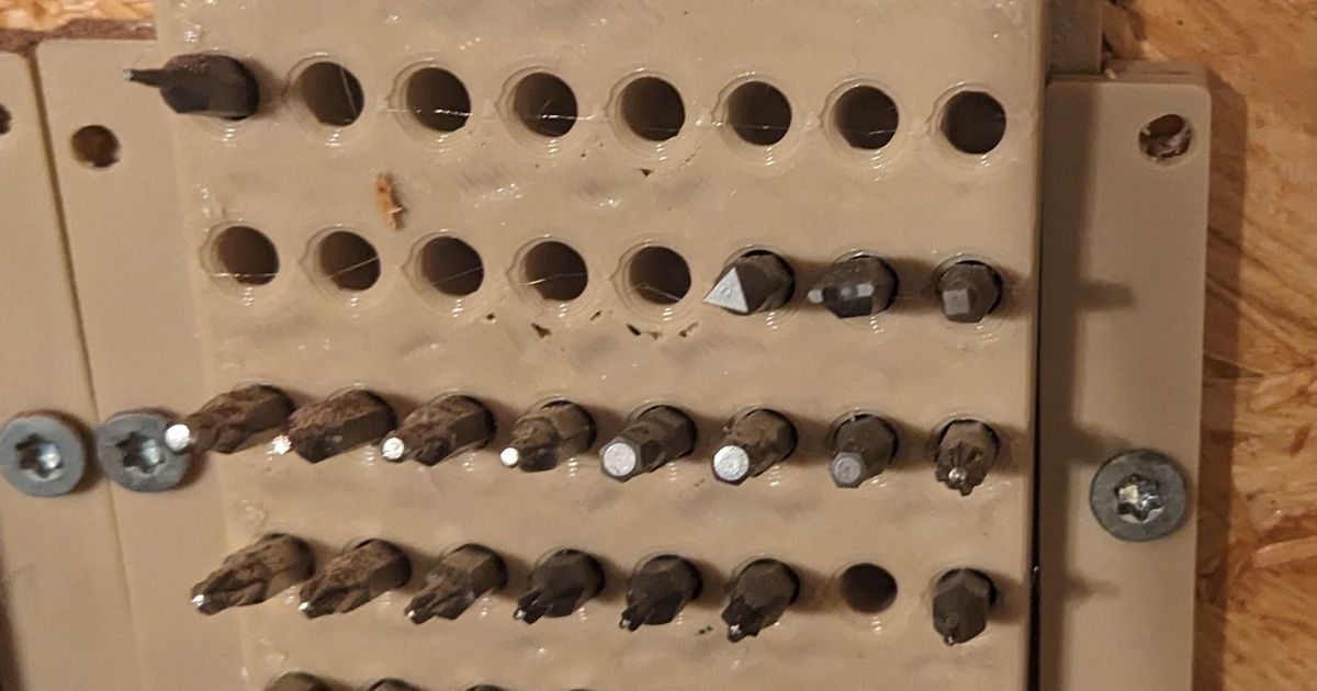 Micro bit organizer portable and wall mountable by lal12 | Download ...