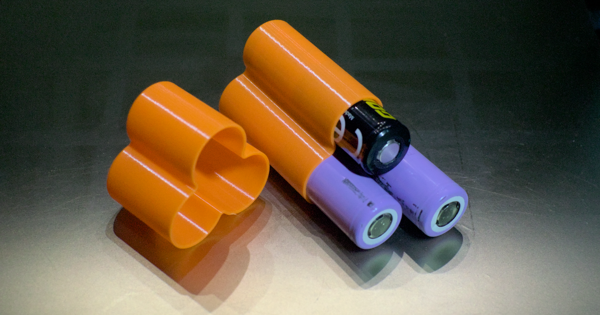 Triple 18650 Battery Cell Container by spontaniel | Download free STL ...