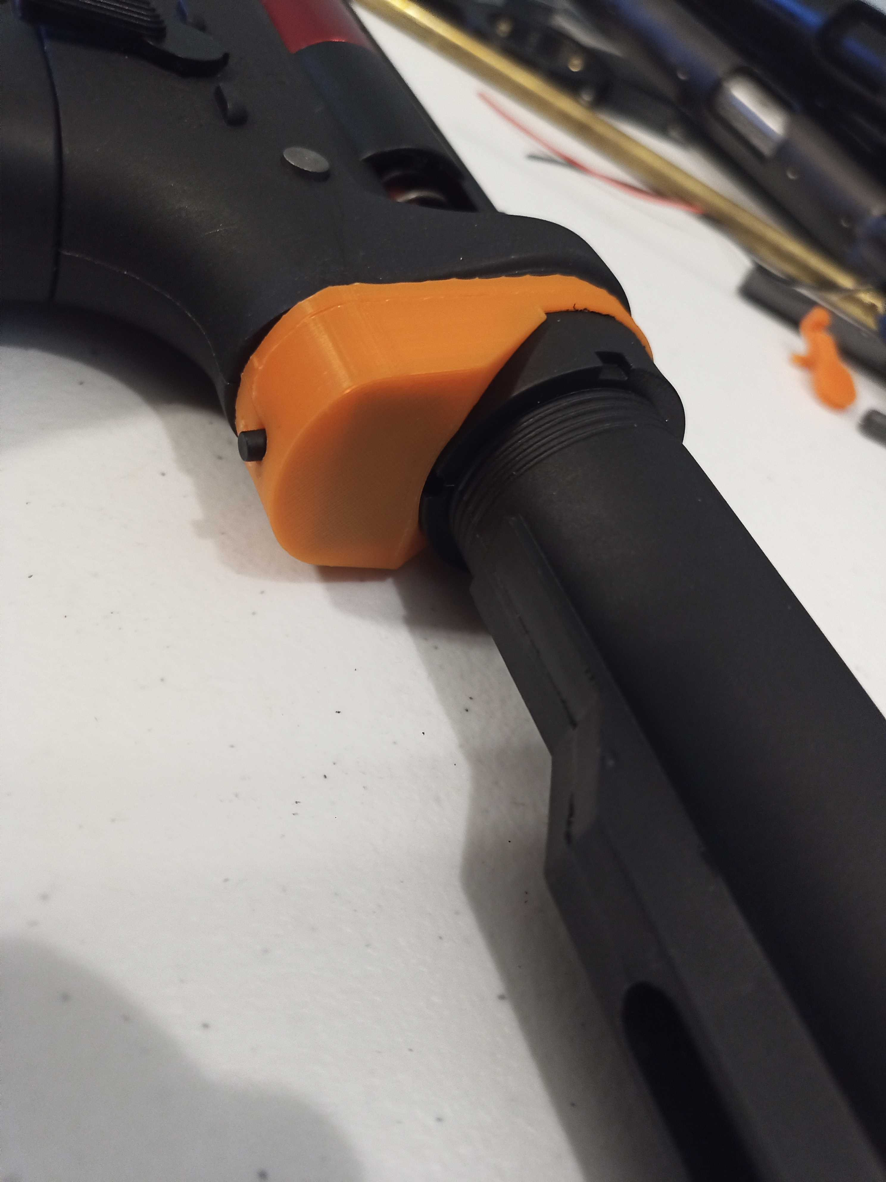 Airsoft M4 AEG stock spacer with volt meter by Matt | Download free STL ...
