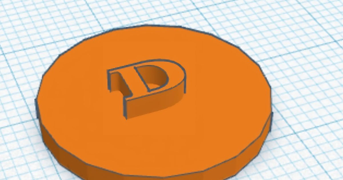 D coin by Dav3d | Download free STL model | Printables.com