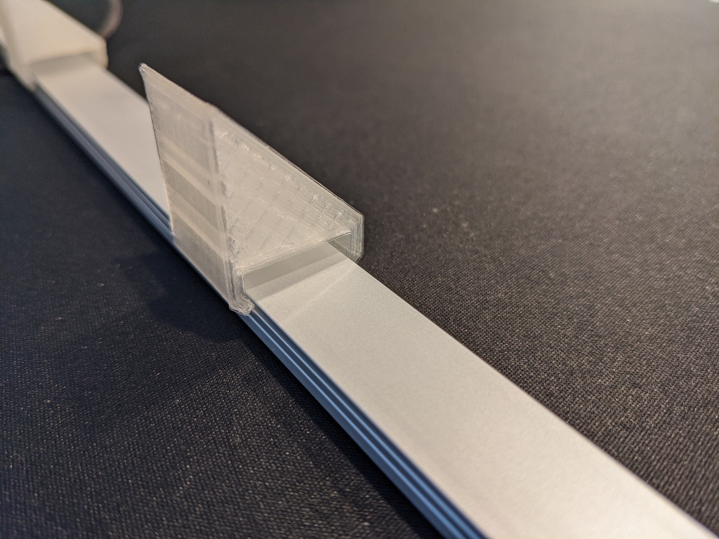 LED Channel 45-degree Adapter Clip by jshank | Download free STL model ...
