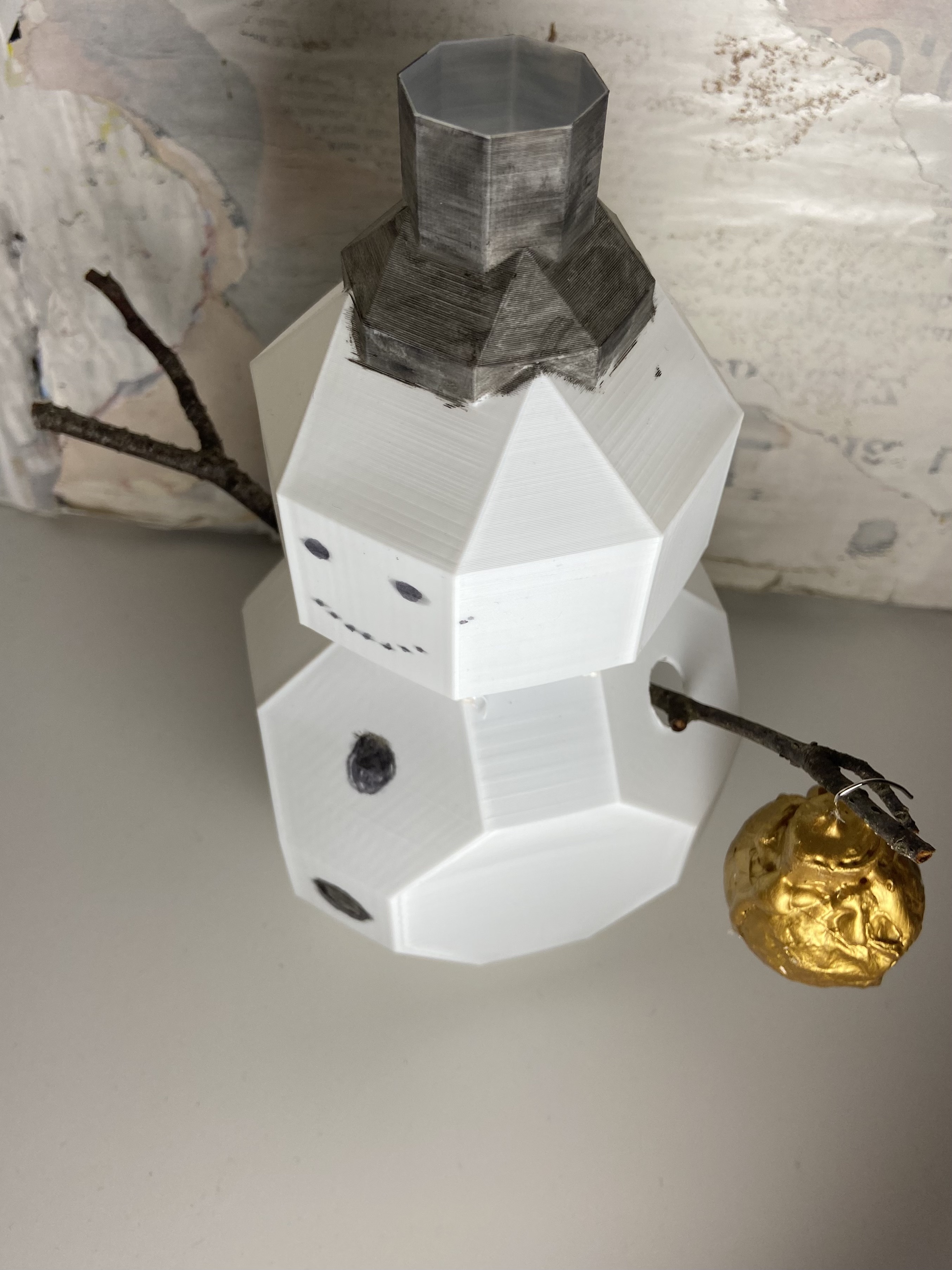 Polygon Snowman Vase by KIO-Design | Download free STL model ...