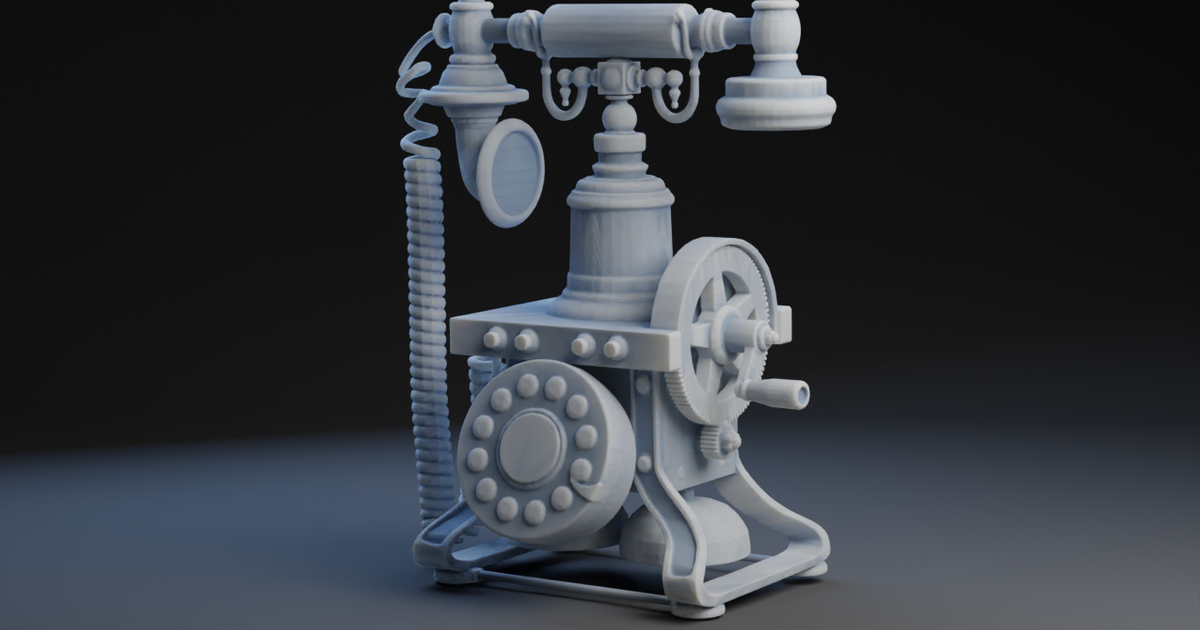 Old Time Phone by Peter Farell | Download free STL model | Printables.com