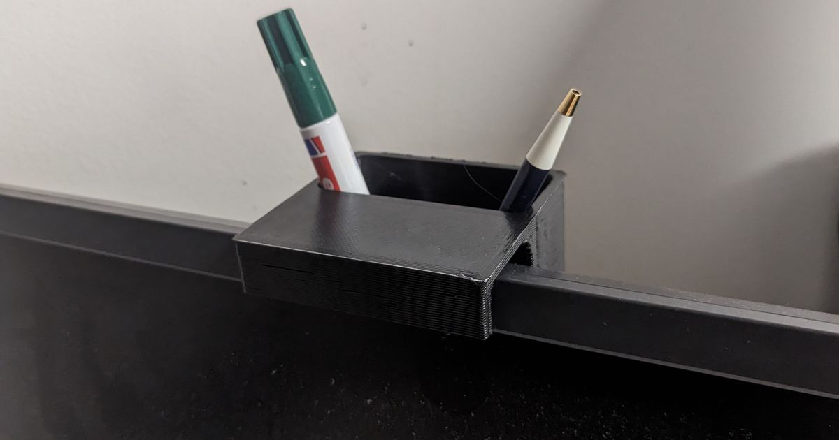 Monitor pen holder robust & large by MayrM | Download free STL model ...
