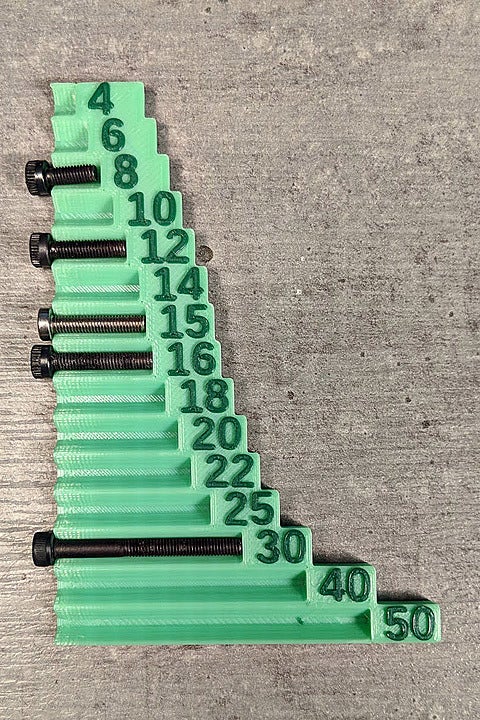 Screw Sorter (metric) by mgx | Download free STL model | Printables.com