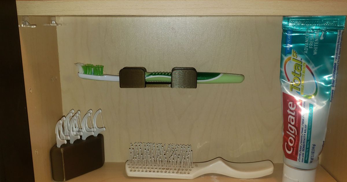 Toothbrush holder - horizontal by hatleyt | Download free STL model ...