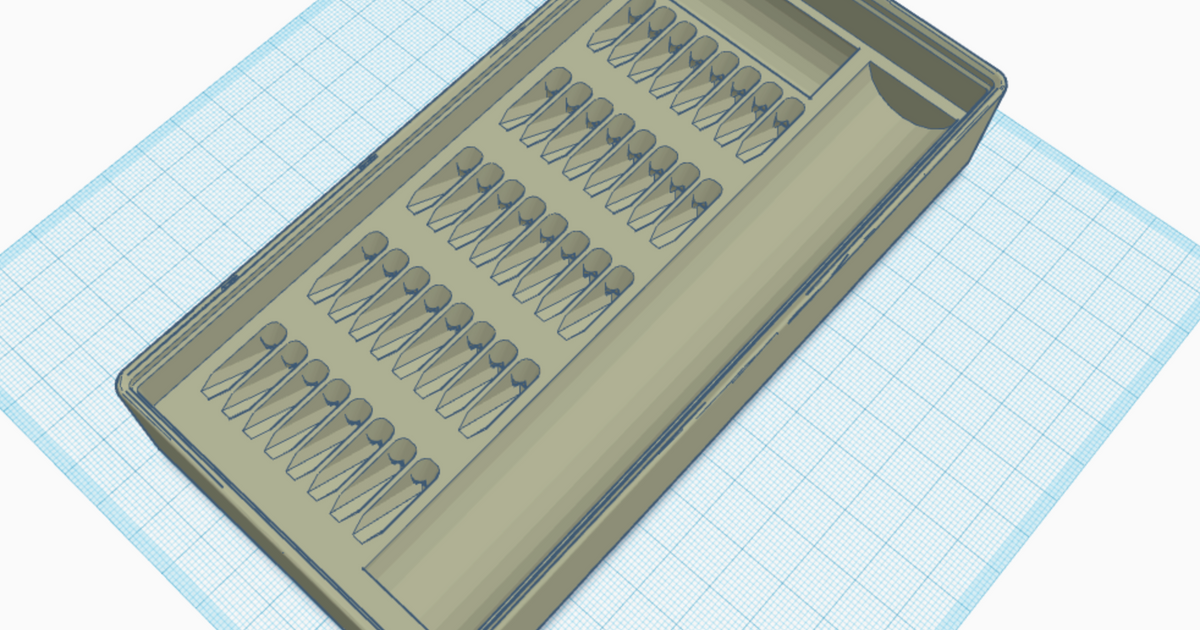 Gridfinity 2x4 Universal Small Bit and Driver Holder by DIY Brad | Download free STL model ...