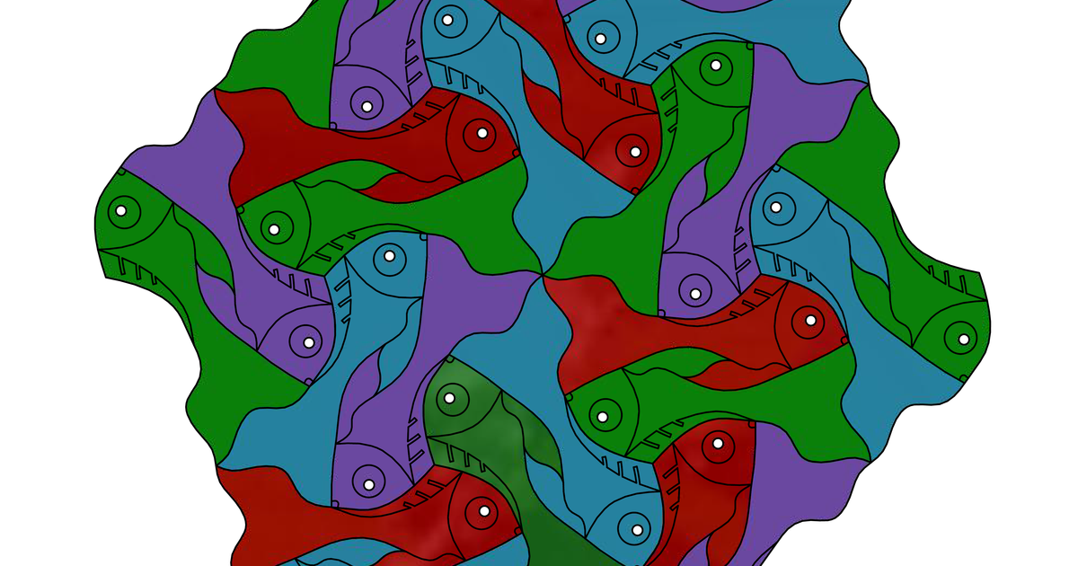 Fish tessellation by FacuPicco | Download free STL model | Printables.com