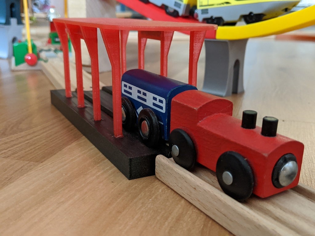 Train Station for Ikea/Brio train track by phi.gl | Download free STL ...