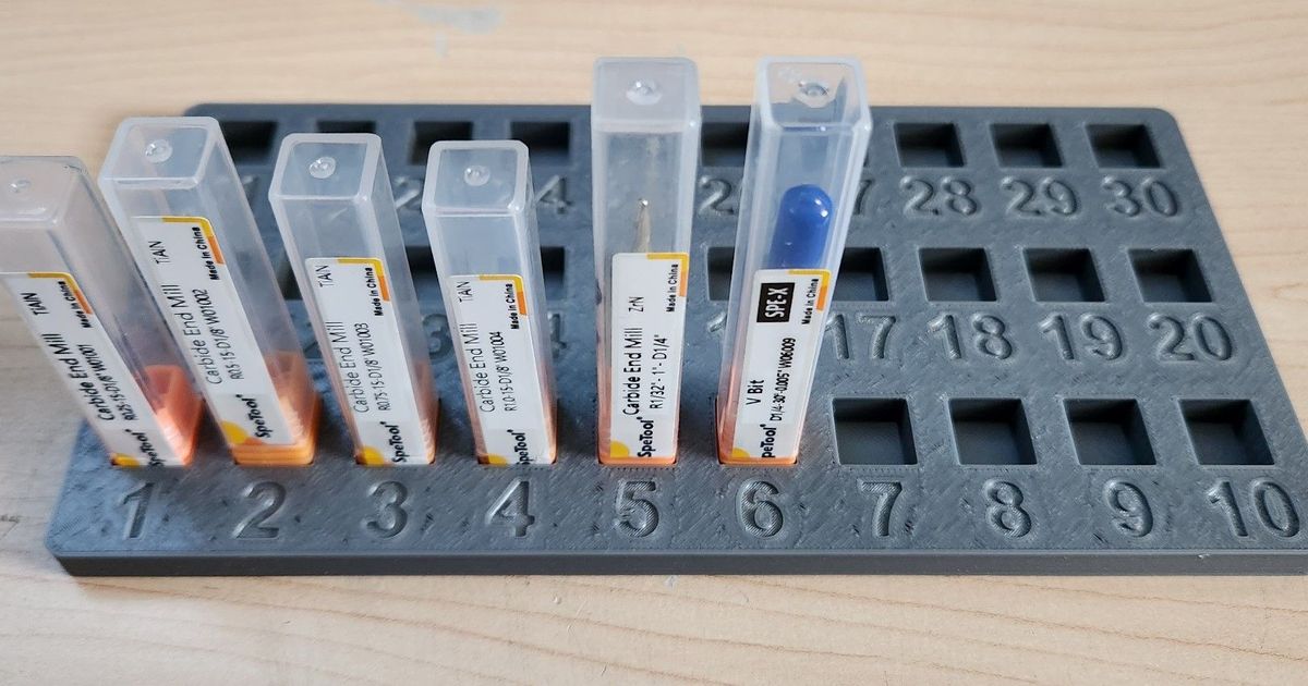 CNC Bit Holder SpeTool by Andrew | Download free STL model | Printables.com