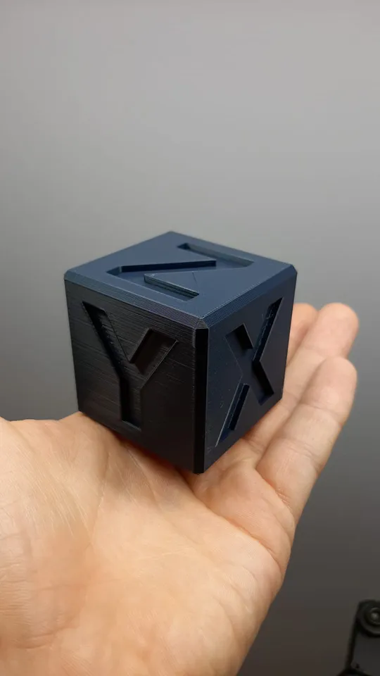XYZ CalibrationBlock 50x50x50mm by Mefiu | Download free STL model ...