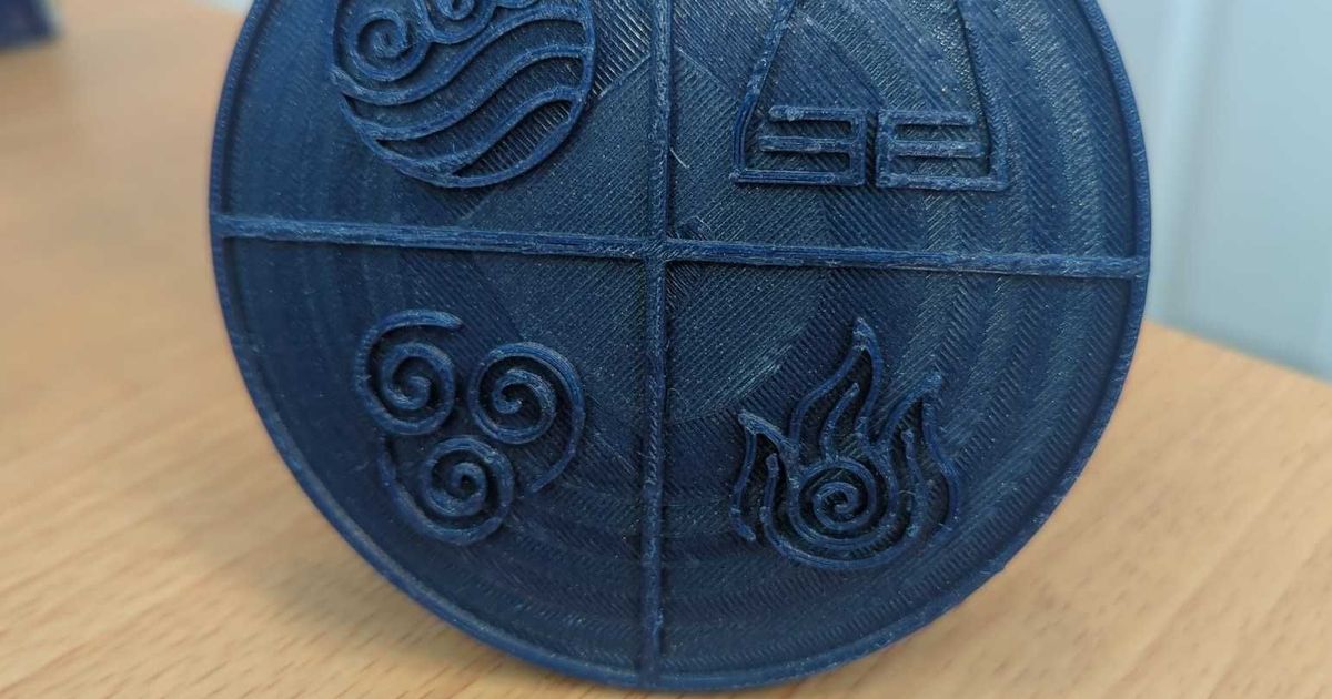 Avatar - Elements Medallion by Jazz Cabbage | Download free STL model ...
