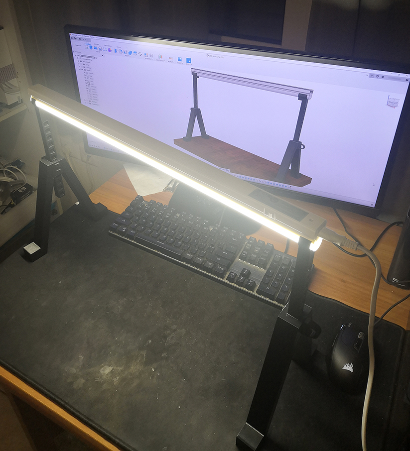 LED bar desk stand by DiPT | Download free STL model | Printables.com