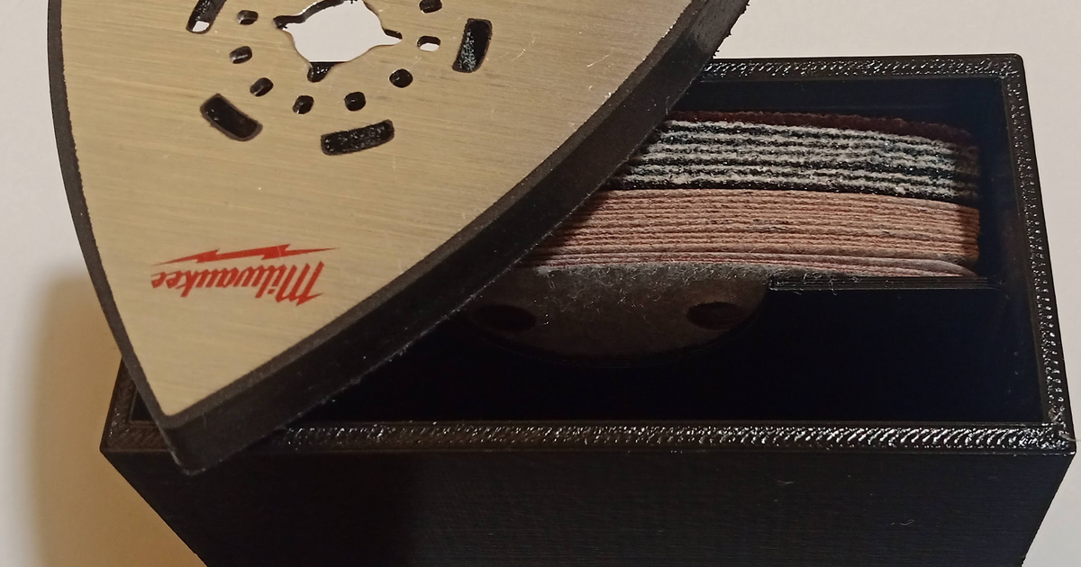 BOX na brusný papír oscilační pila by Filip K. | Download free STL ...