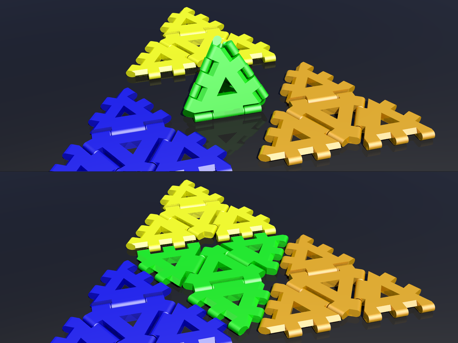 From Triangle Tessellation to Tetrahedron and Back by KikiTheBlackCat ...