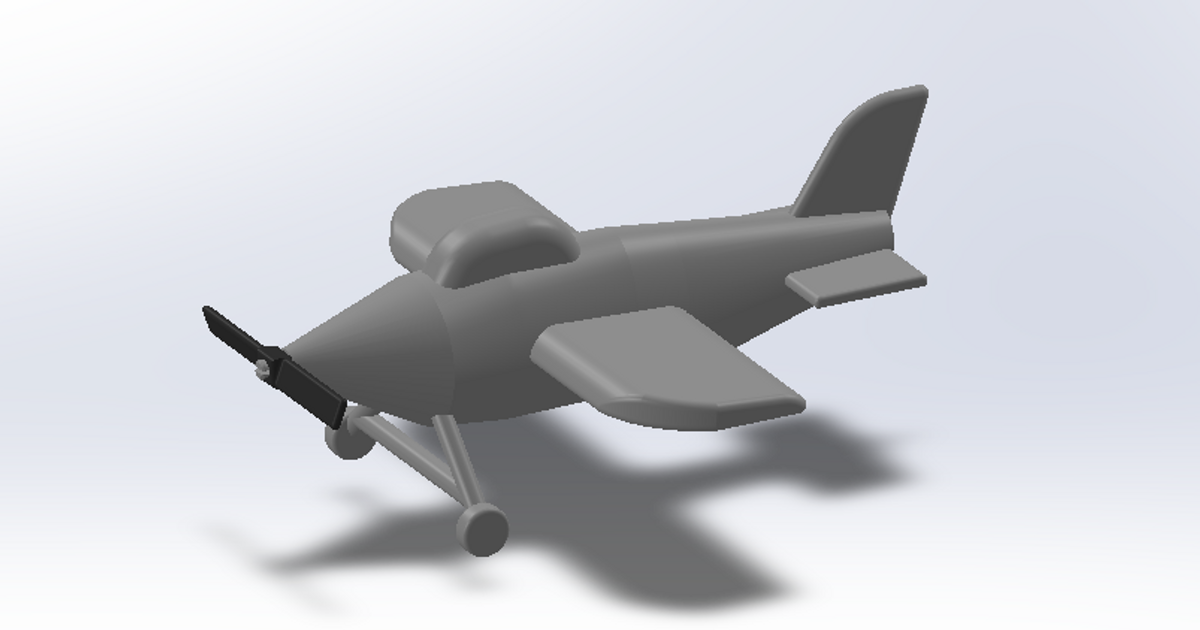 Toy plane by FinEngineer | Download free STL model | Printables.com