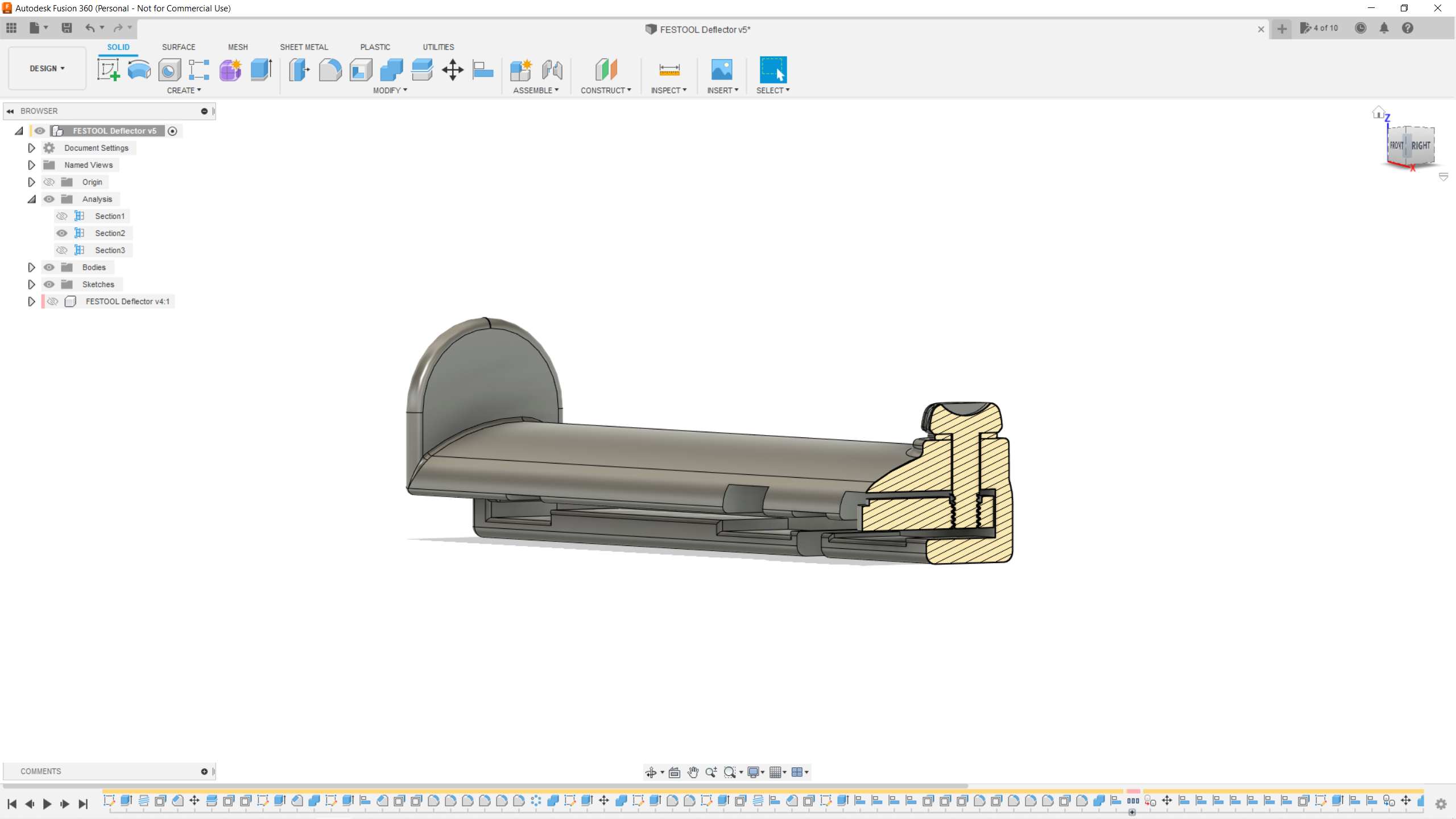 FESTOOL Rail Deflector (hard version FS-AW with slot for clamp) by ...