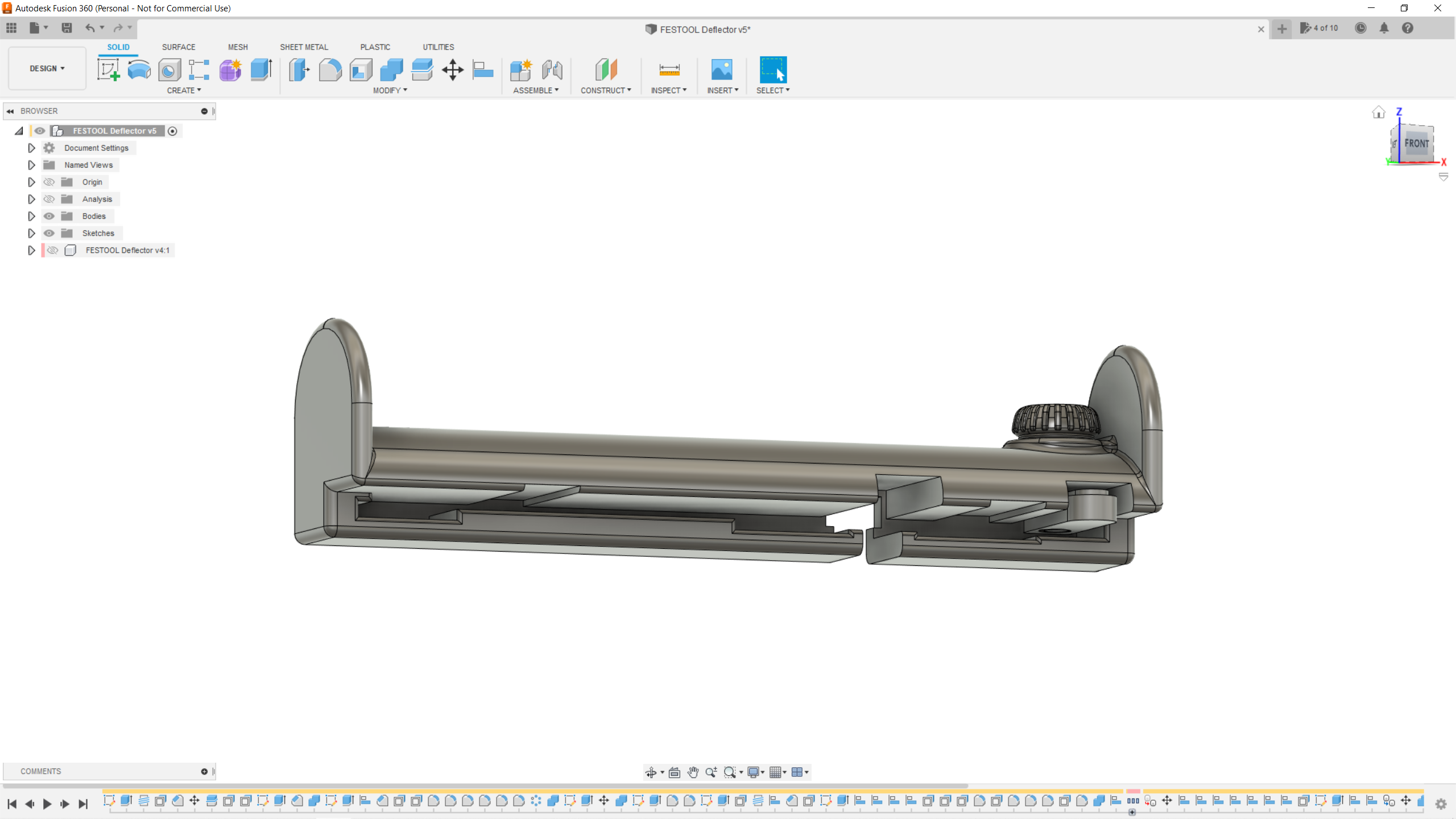 FESTOOL Rail Deflector (hard version FS-AW with slot for clamp) by ...