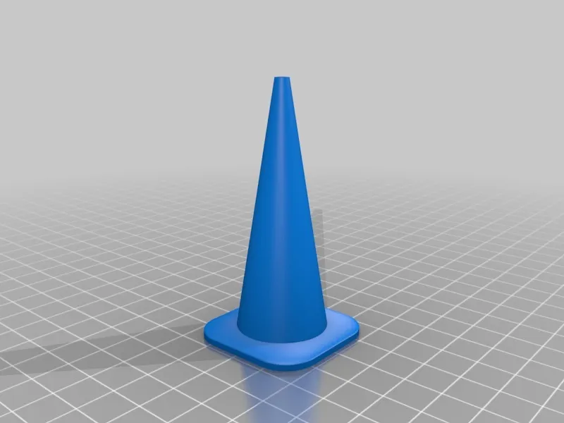 1:10 Scale Traffic Cone by GenCab | Download free STL model ...