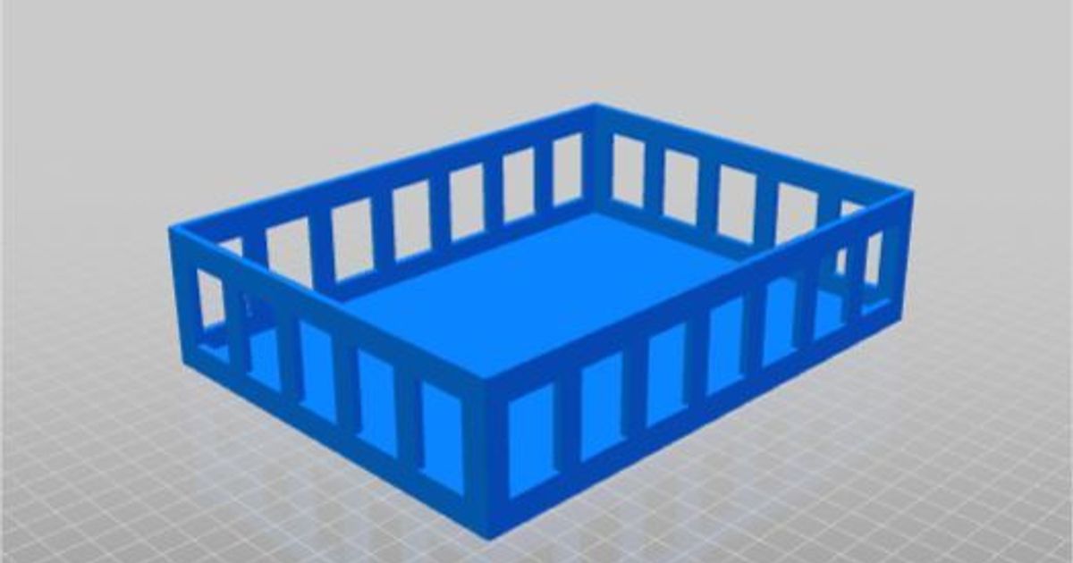 Perforated box 200 x 150 mm by gleissonmb | Download free STL model ...