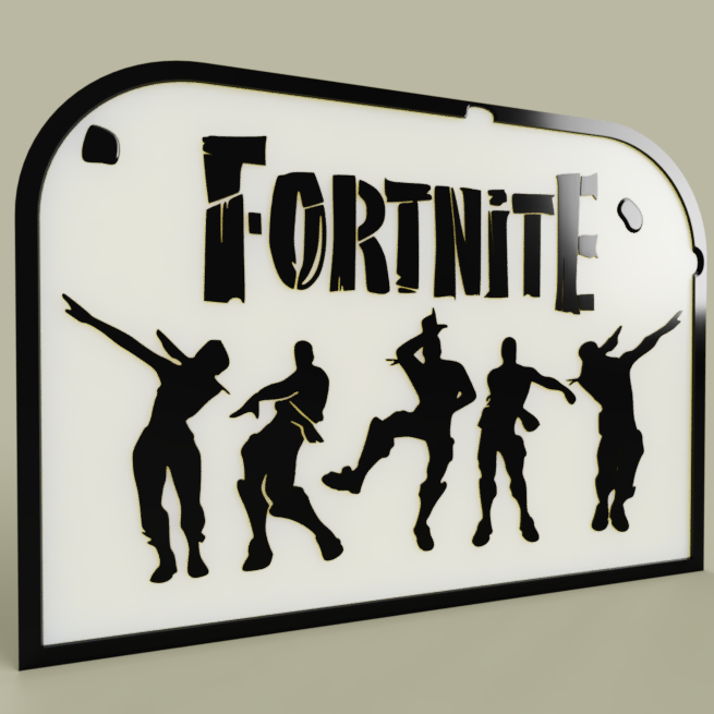 Fortnite sign by Chong Gaming | Download free STL model | Printables.com