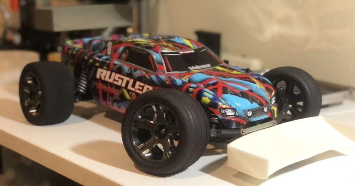 Custom Front and Rear Wing for Traxxas 2WD Models (Rustler, Stampede ...